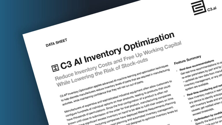 C3 AI Inventory Optimization