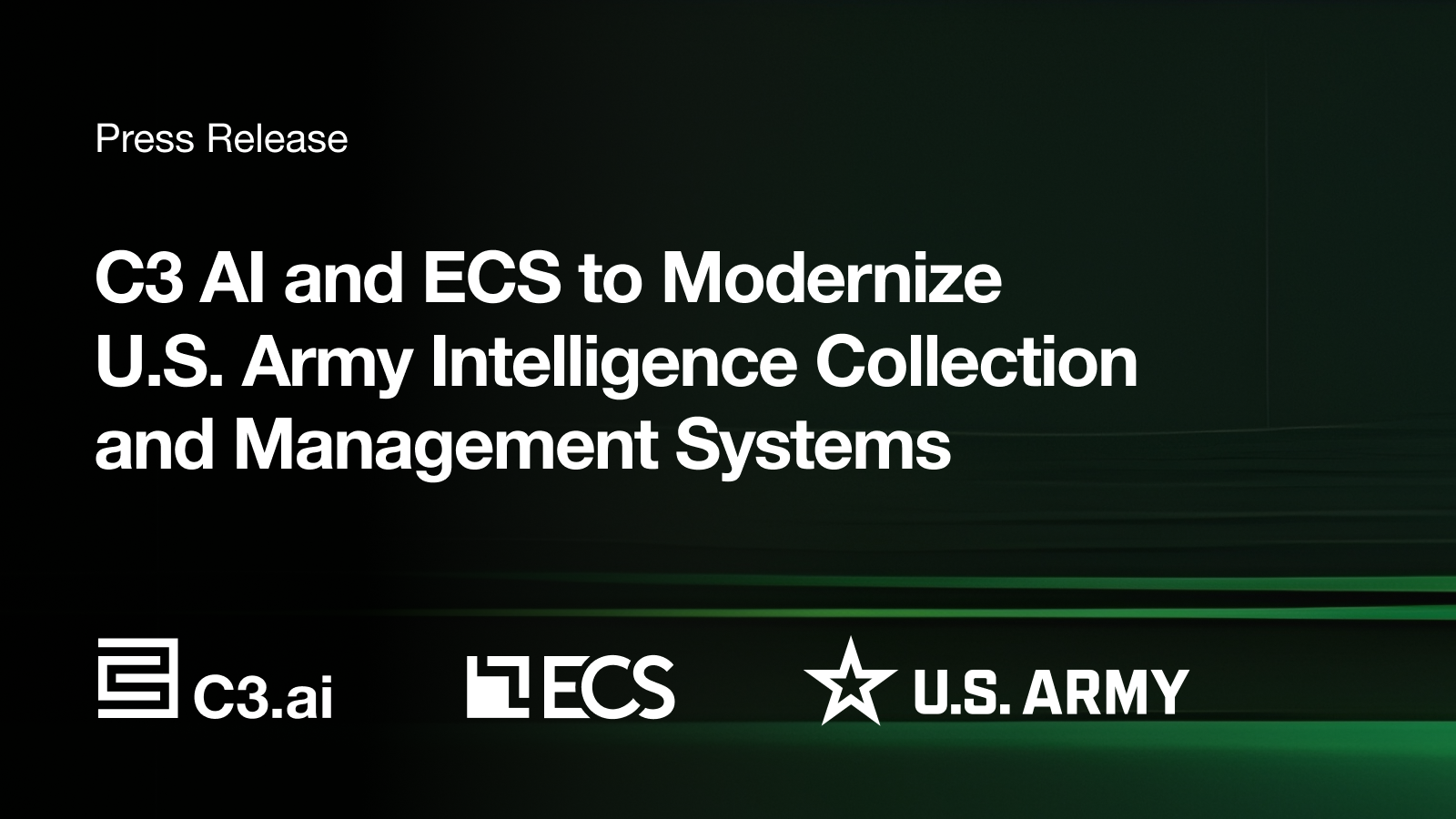 C3 AI and ECS to Modernize U.S. Army Intelligence Collection and ...