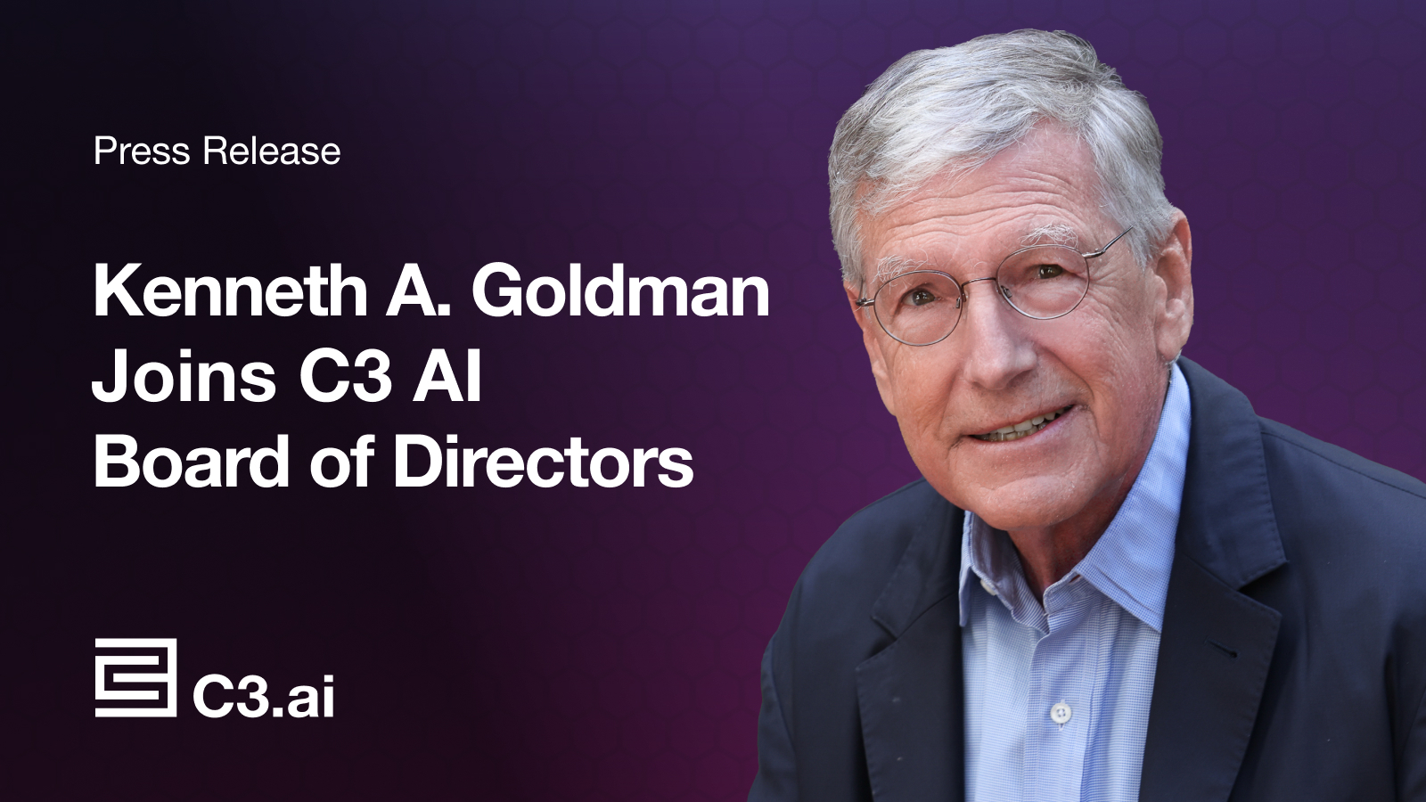 Kenneth A. Goldman Joins C3 AI Board of Directors – C3 AI